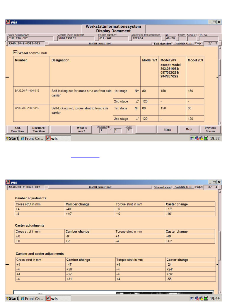 W209 Camber Repairbolt | PDF