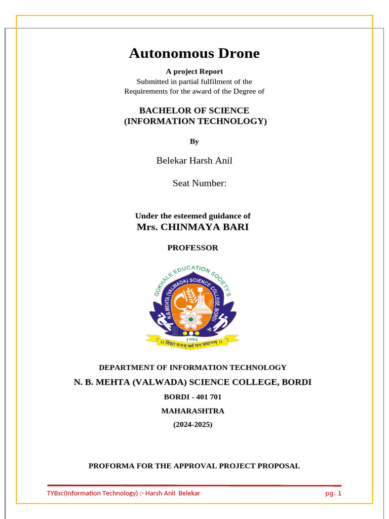 Autonomous Drone Pdf