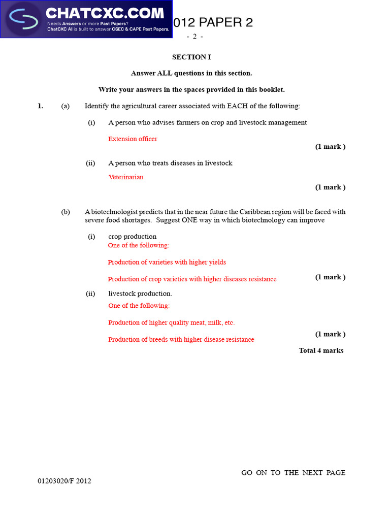 CSEC_Agricultural_Science_P2_2012 | PDF