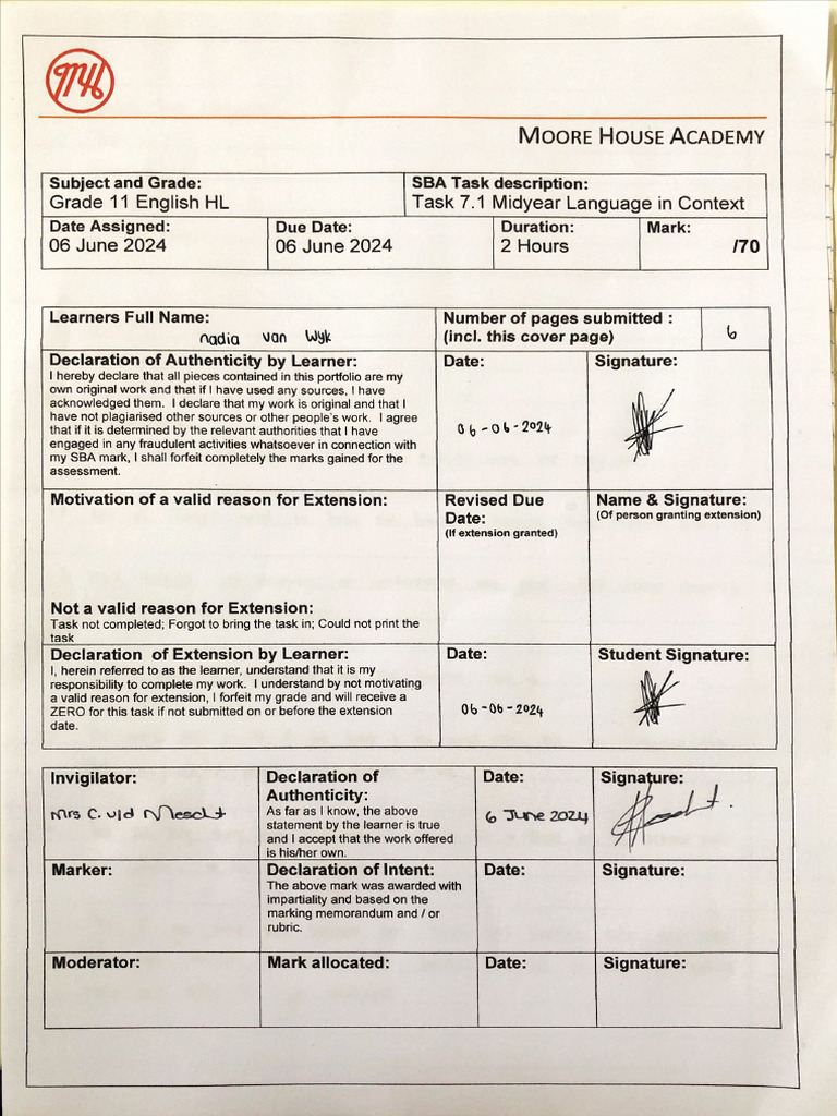 Task 7.1 English | PDF