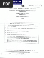 CSEC Agricultural Science P2 2019 | PDF
