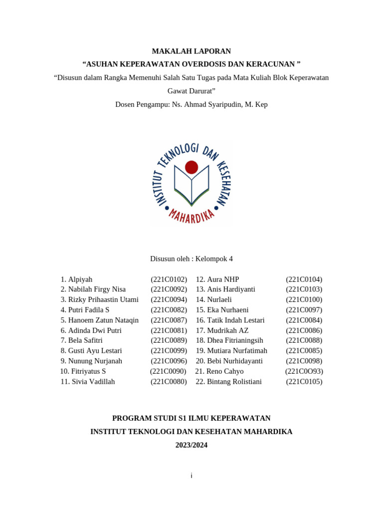 Makalah Laporan Kasus 2 Tutor 4 (KGD) | PDF