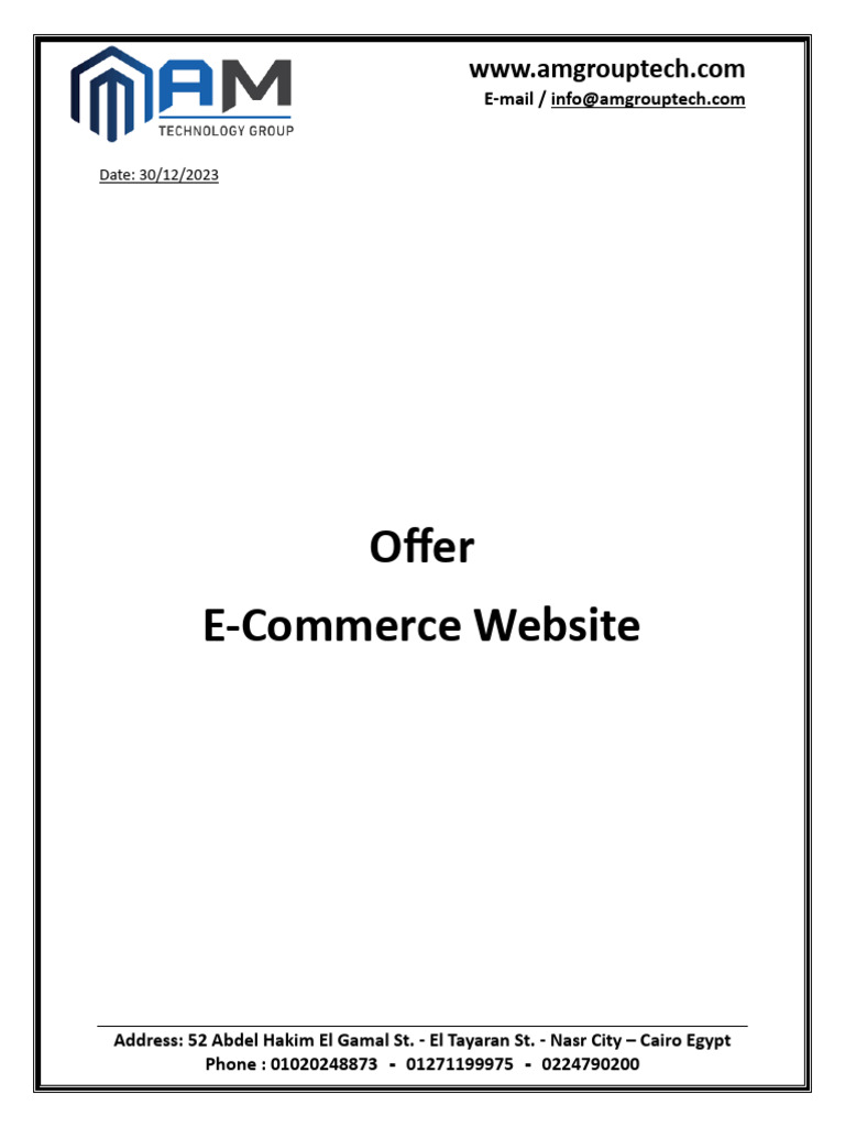 Offer E-Commerce | PDF