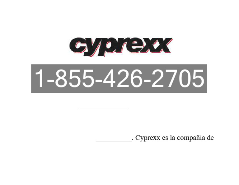 Cyprexx ER Notice | PDF