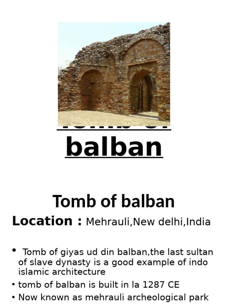 Tomb of Balban | PDF