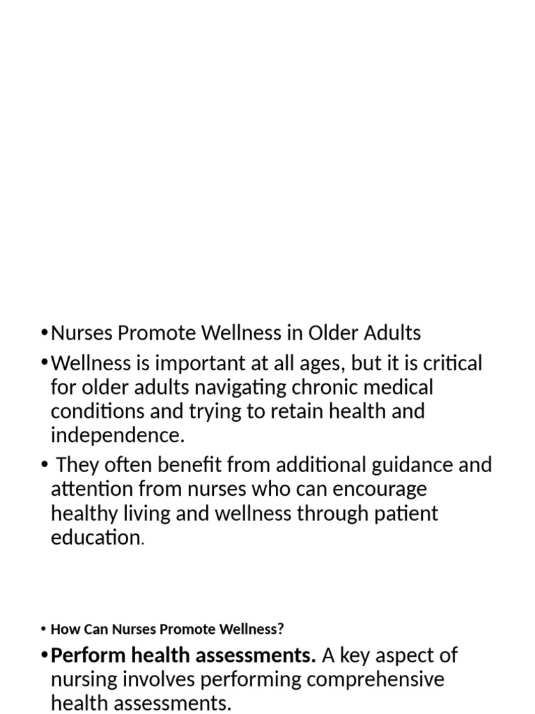 Wellness Elderly | PDF