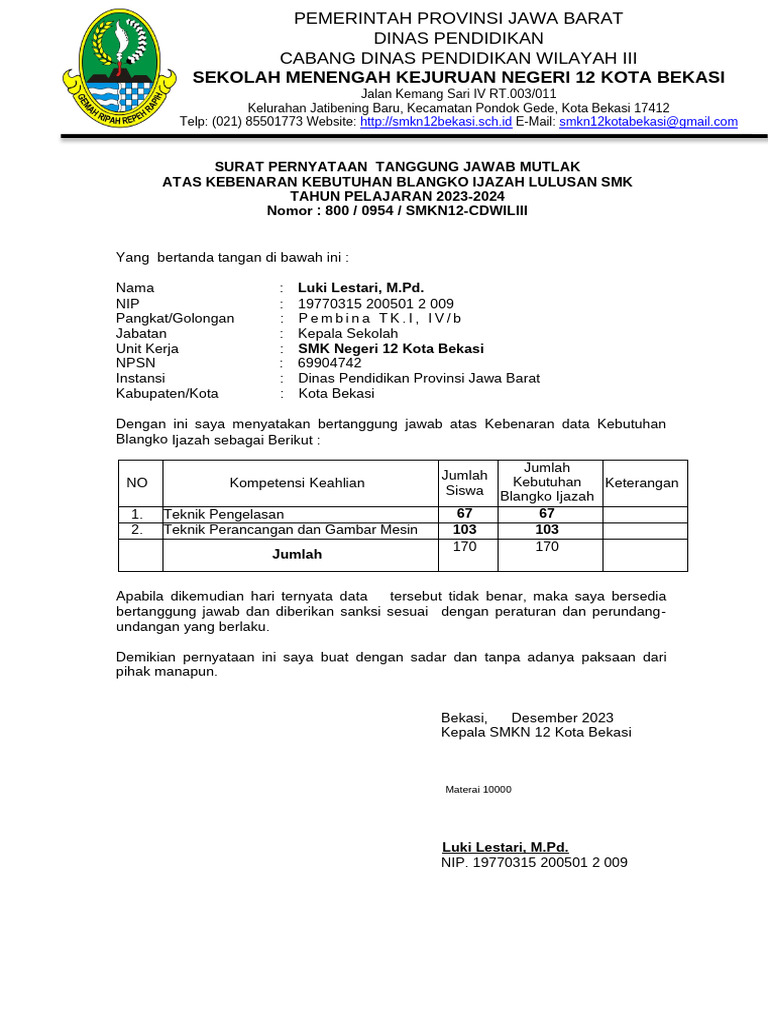 SPTJM Ijazah 2024 | PDF