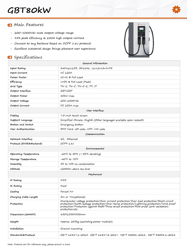 Star charge 80 kW GBT | PDF