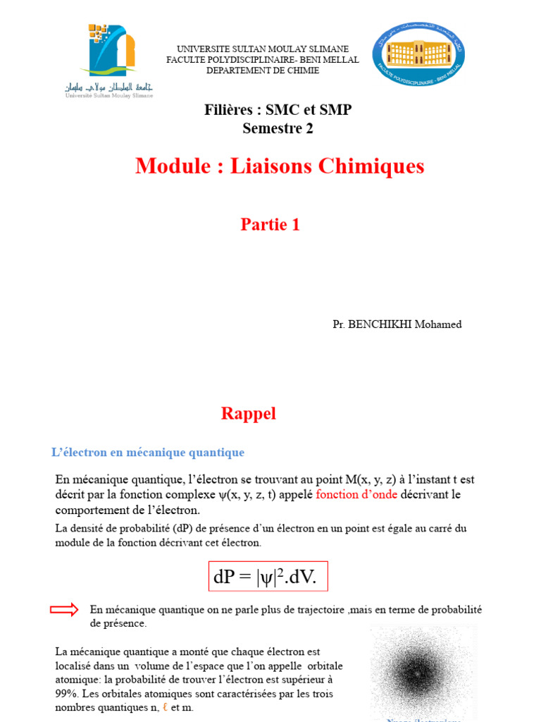 PDF Liaisons | PDF | Polarité (chimie) | Orbitale moléculaire