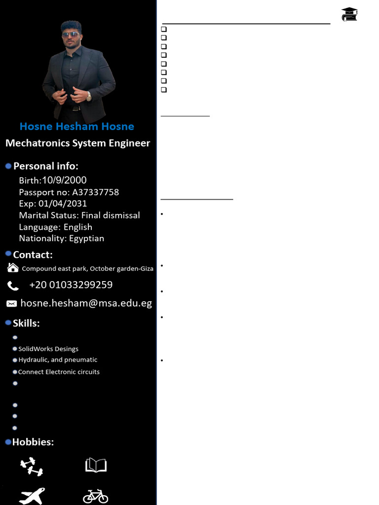 My CV Last Ubdate | PDF | Mechatronics | Computer Engineering