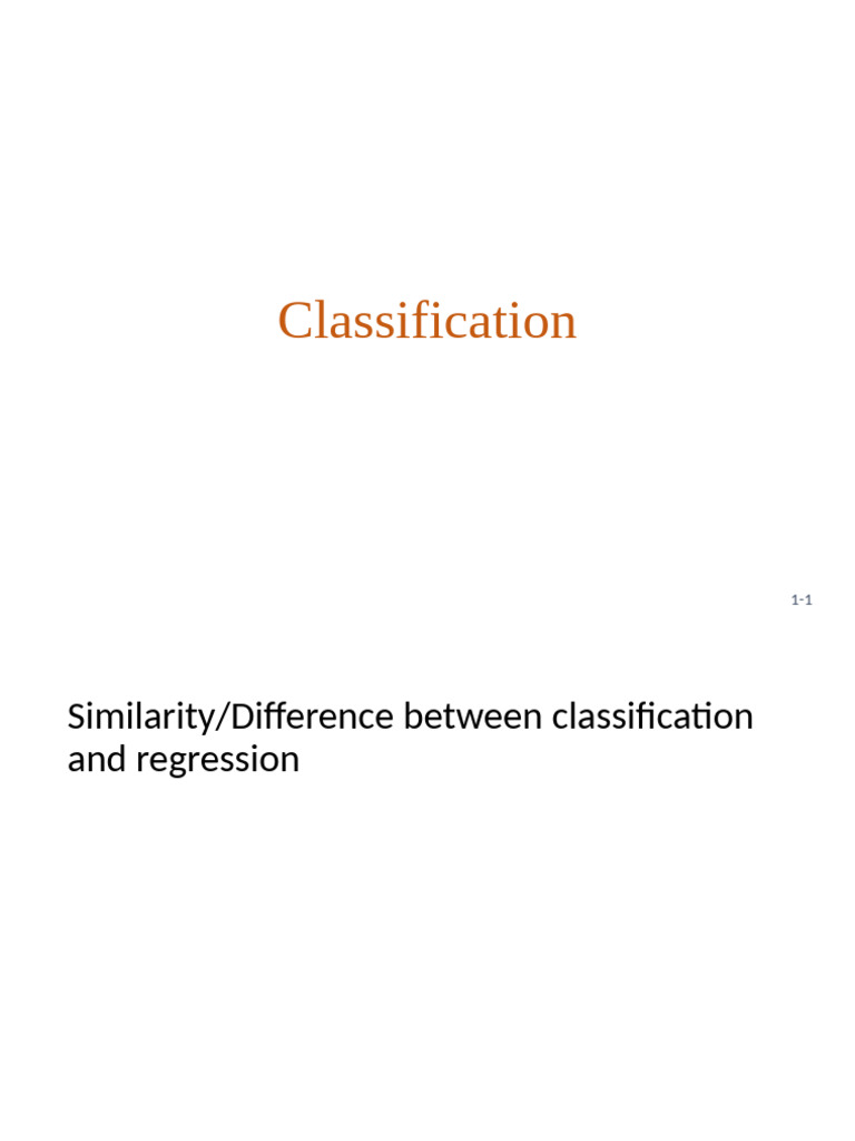 L13 14 15 16 17 Classification | PDF | Statistical Classification ...