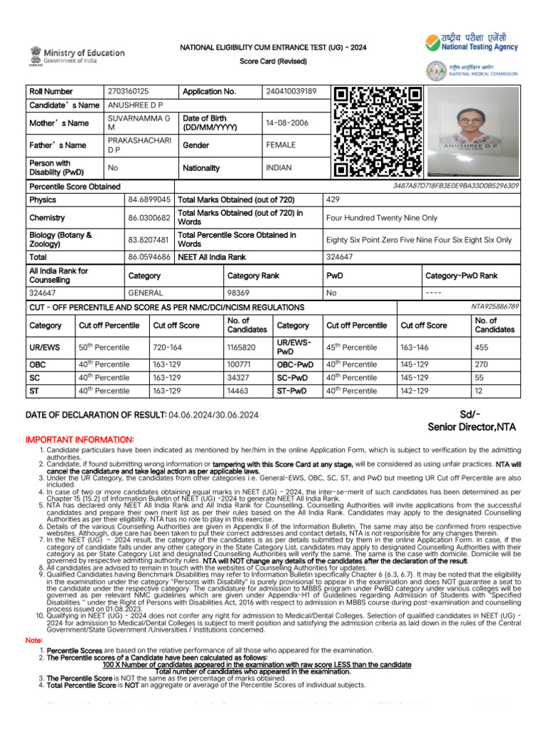 Anu Revised Neet | PDF