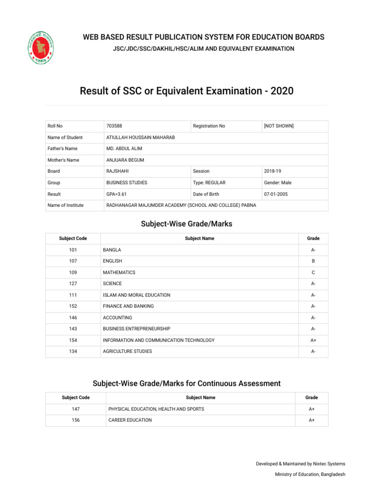 WEB BASED RESULT PUBLICATION SYSTEM FOR EDUCATION BOARDS | PDF ...