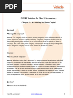 Accounting For Share Capital Class 12 Notes - Download FREE PDF | PDF ...