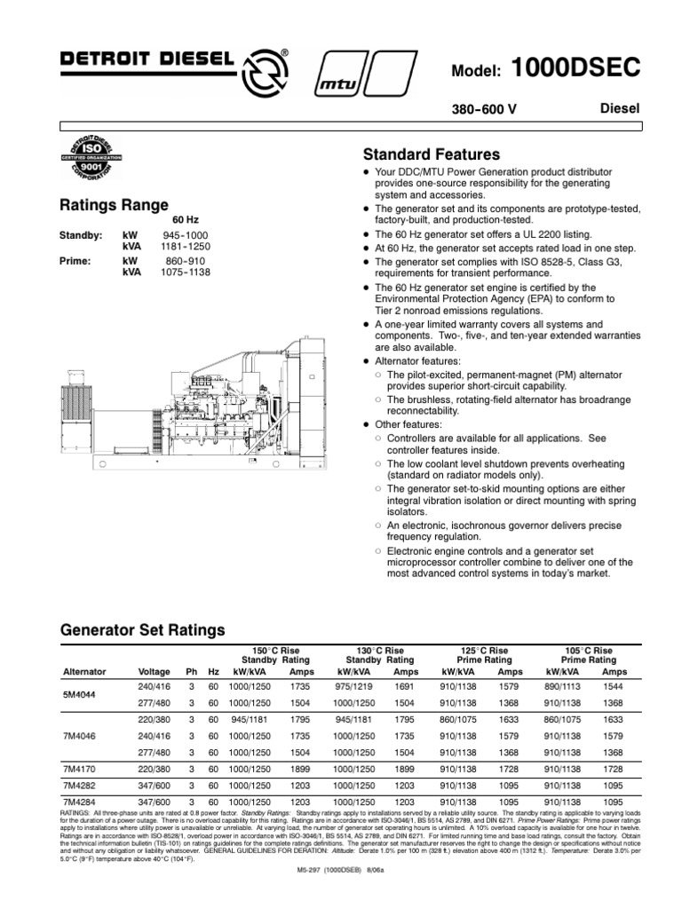 1000DSEC Spec Sheet | PDF | Manufactured Goods | Machines