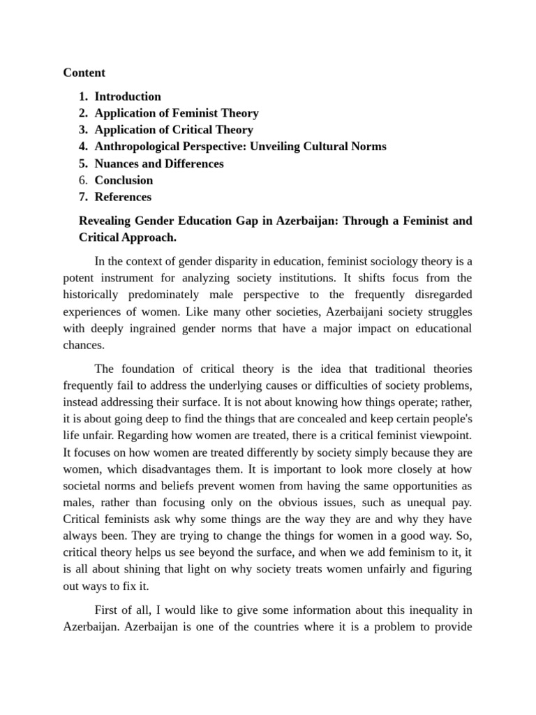 Antropology Essay Final Version | PDF | Gender | Gender Studies