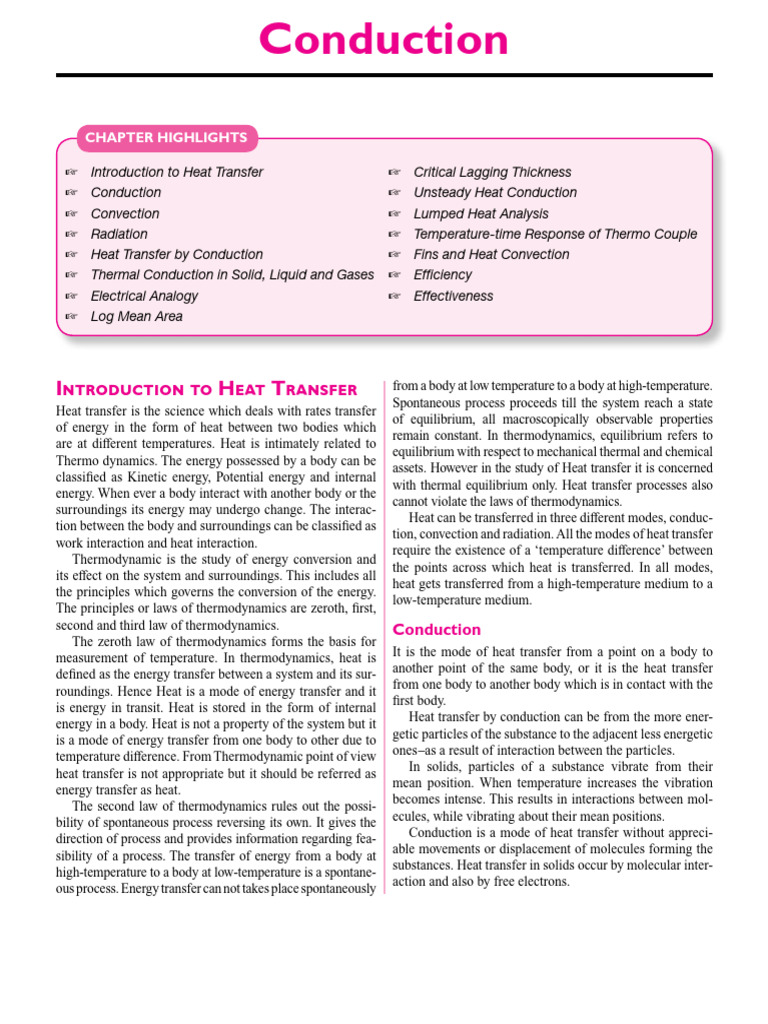 Heat Transfer Conduction | PDF | Thermal Conduction | Heat Transfer