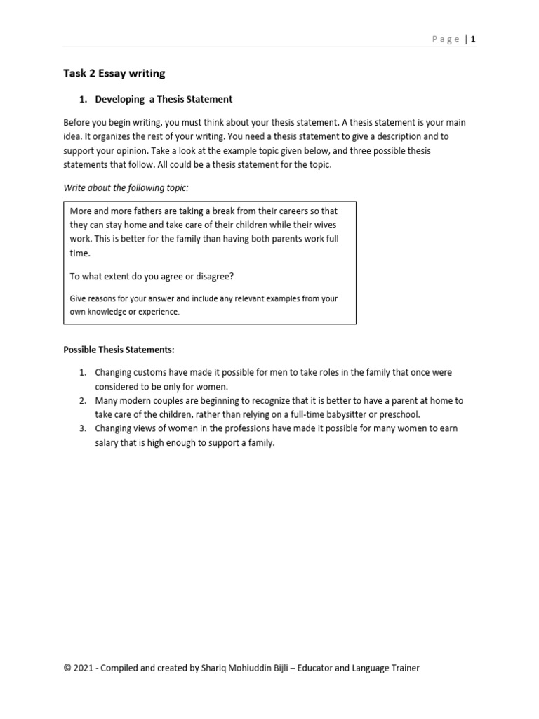 Thesis Statement Development Guide | PDF | Essays | Thesis