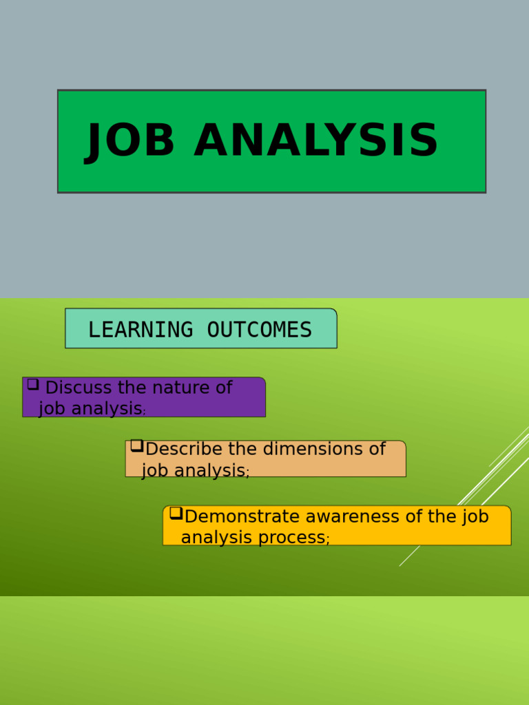 4 Job Analysis Chapter 2 | PDF | Psychology | Cognition