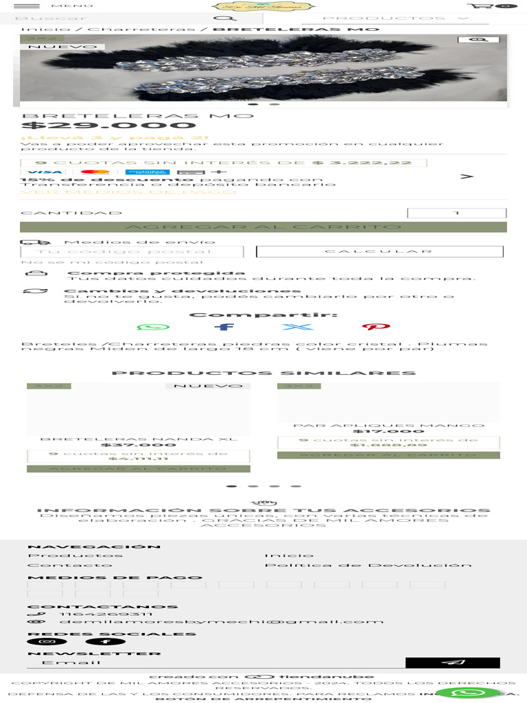 BRETELERAS MO - Comprar en de Mil Amores Accesorios | PDF