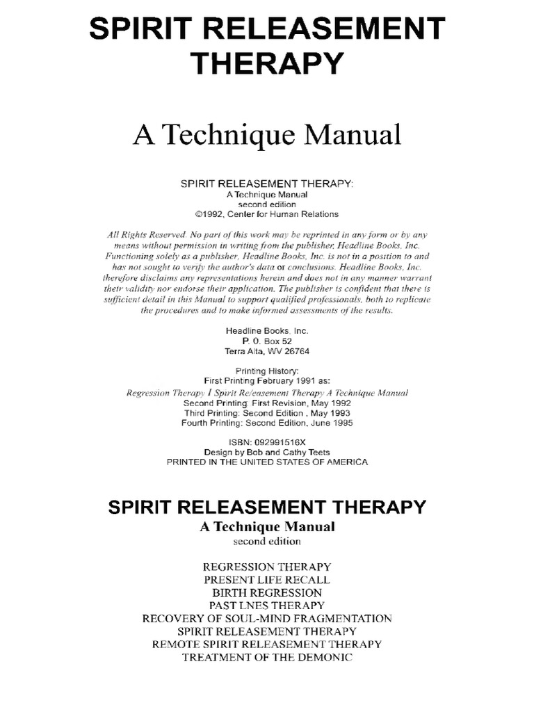 Spirit Releasement Therapy | PDF