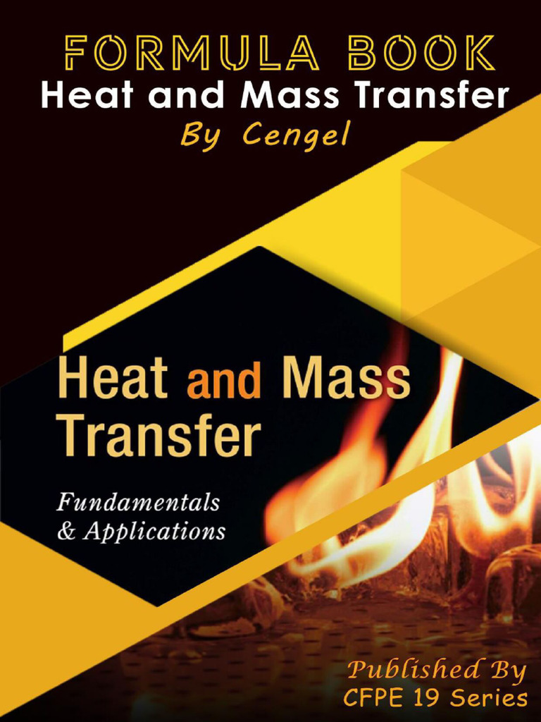 Error Corrected Heat and Mass Transfer Formula Book CFPE19 | PDF