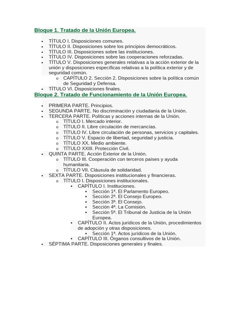 Tema 5 GC | PDF | Parlamento Europeo | Política mundial