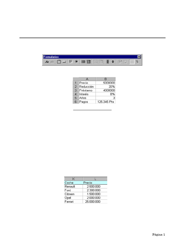 Utilizacion - de - Botones - de - Control Formulariso Excel | PDF | Hoja de cálculo | Porcentaje