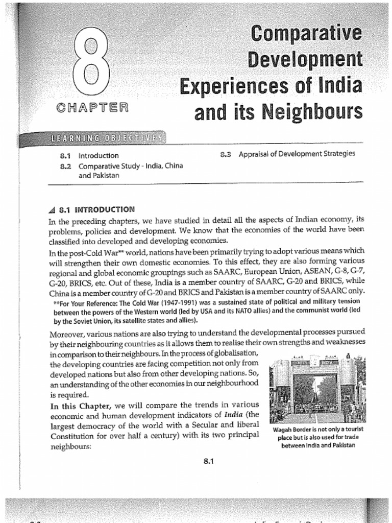 CH 8 - Comparitive Development Experience of India & Its Neighbours ...