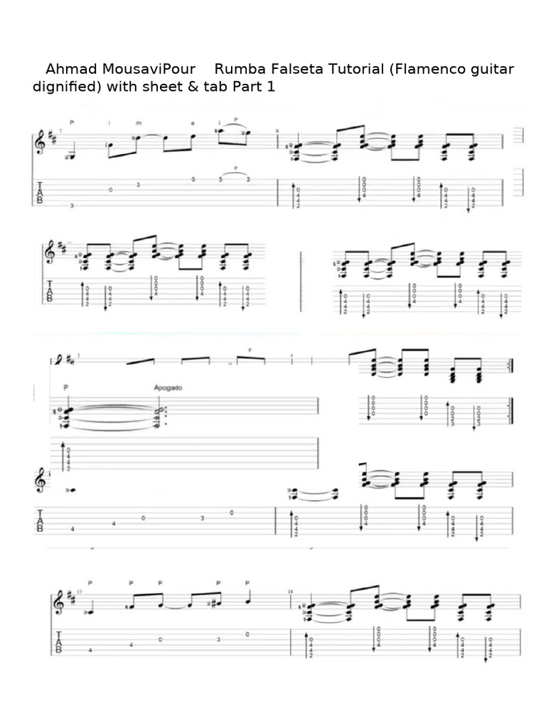 Rumba Falseta Tutorial | PDF