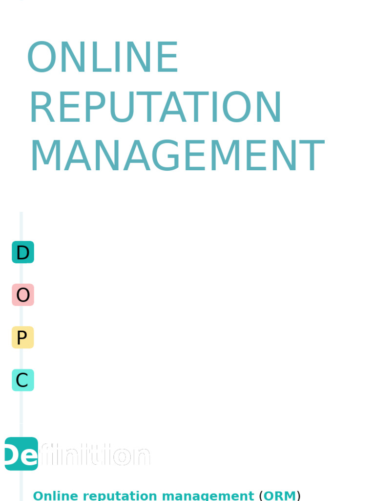 Online Reputation Management Strategies | PDF | Reputation | Social Media