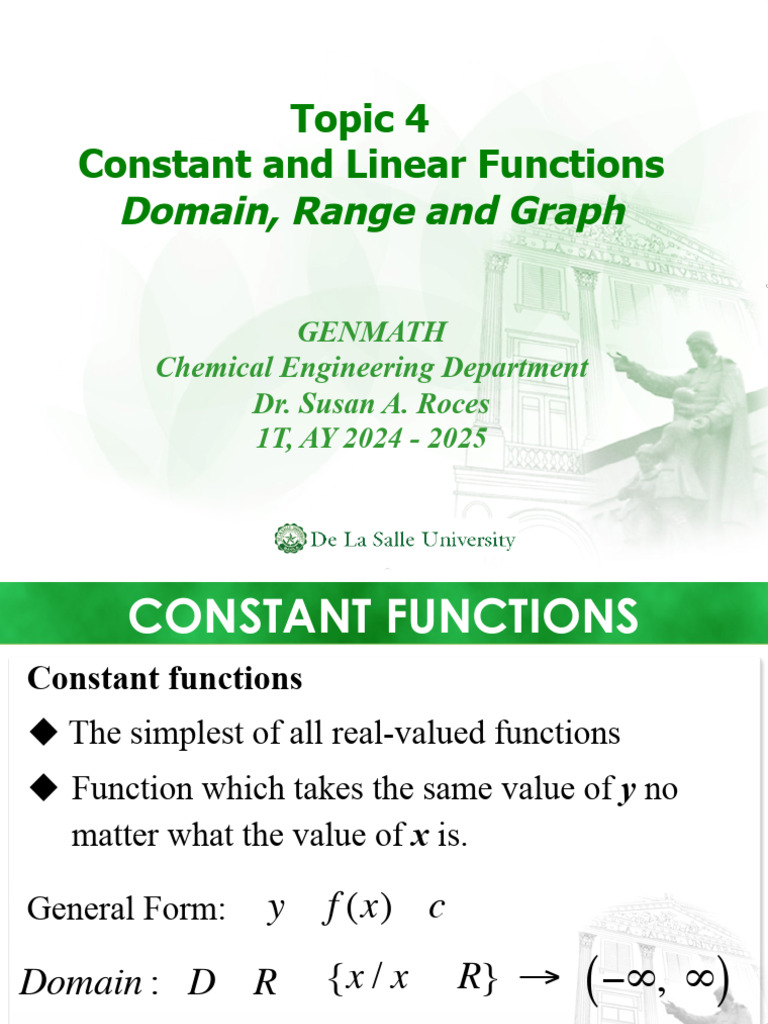 Constant and Linear Functions - SAR | PDF | Mathematical Relations ...