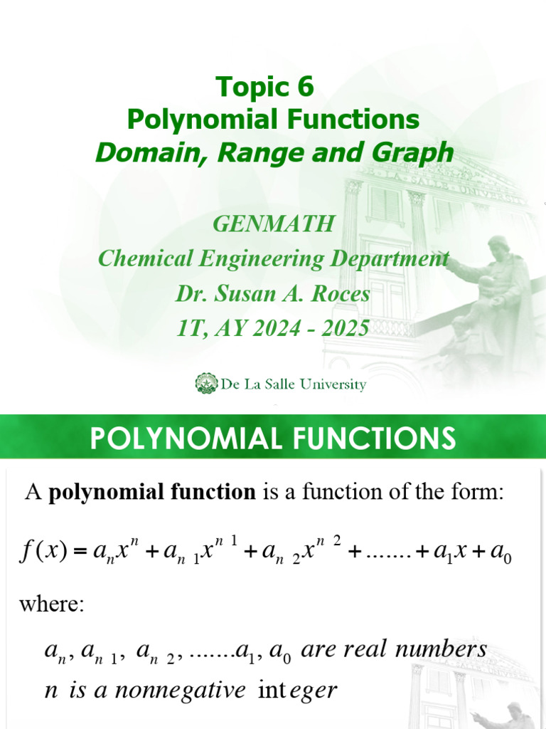 Polynomial Functions - SAR | PDF | Function (Mathematics) | Polynomial