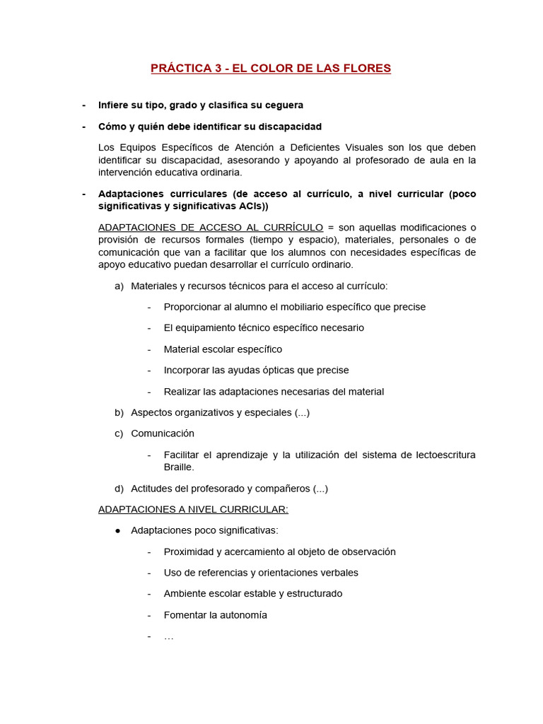 PRÁCTICA 3 - EL COLOR DE LAS FLORES | PDF | Plan de estudios ... PRÁCTICA 3 - EL COLOR DE LAS FLORES | PDF | Plan de estudios ...