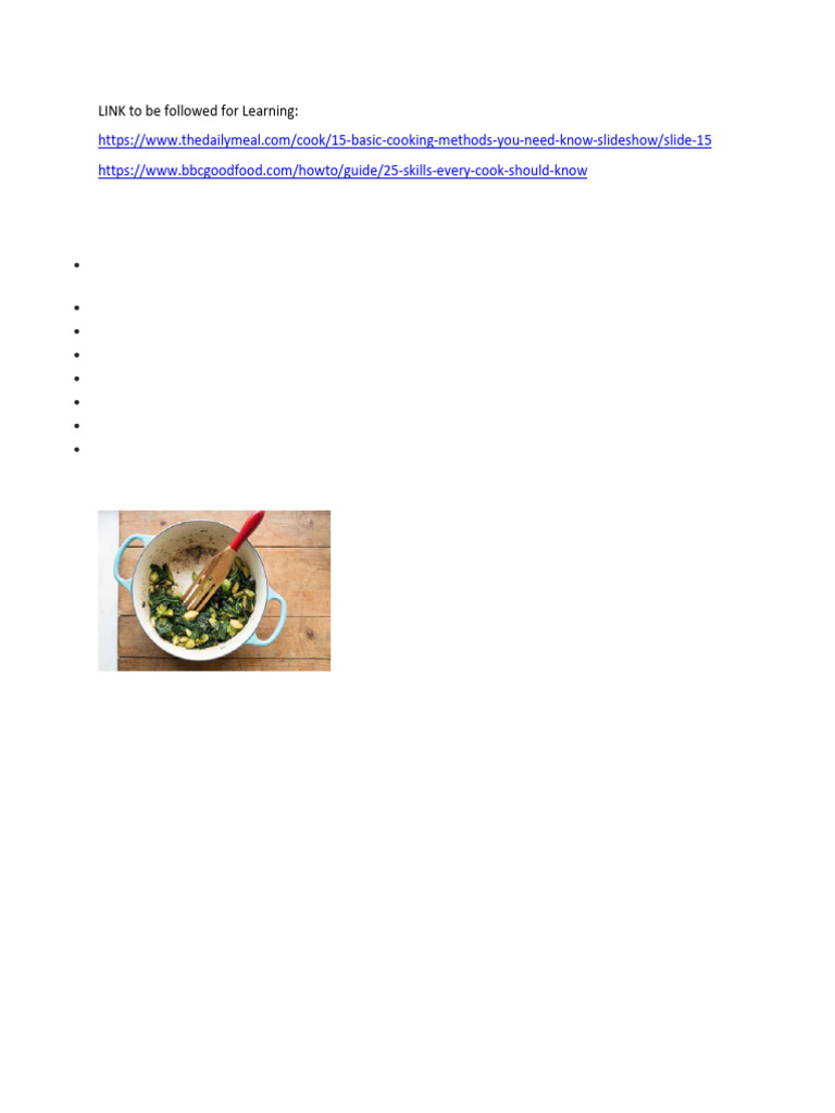 10 Essential Cooking Methods and Skills | PDF | Grilling | Stir Frying