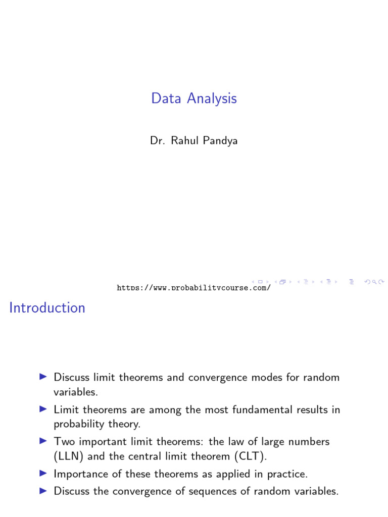 Data Analysis Slides | PDF | Normal Distribution | Variance