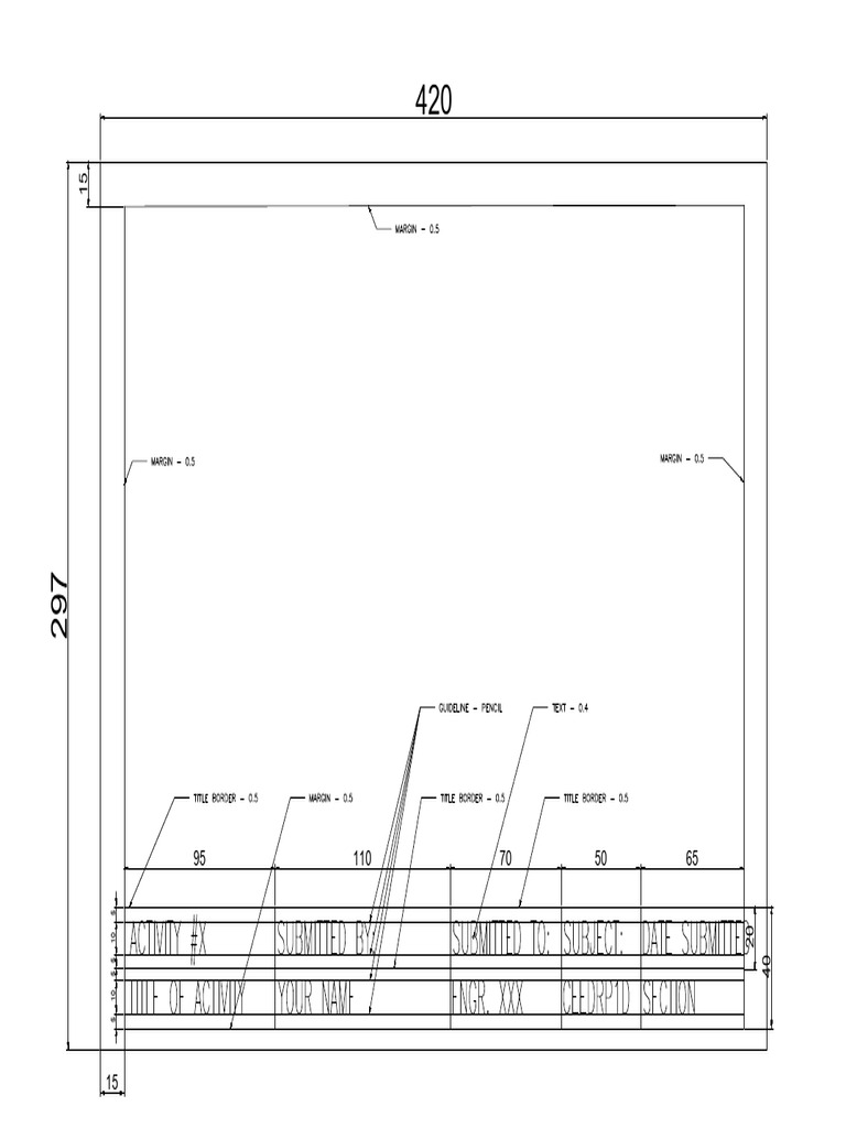 Act 1 - A3 Plan Setup | PDF