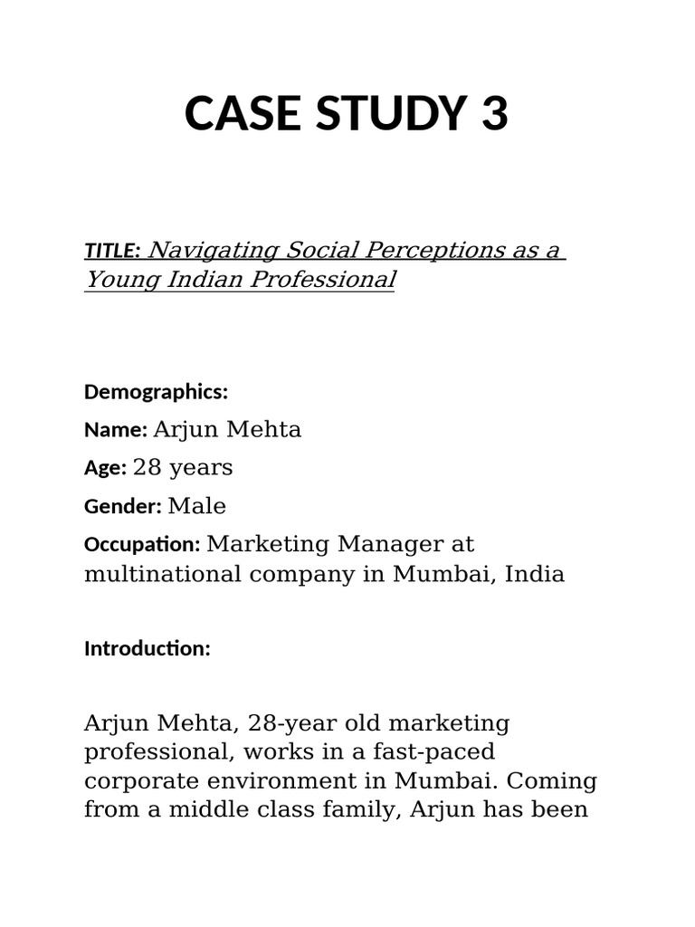 Case Study 3 | PDF | Bias | Stereotypes