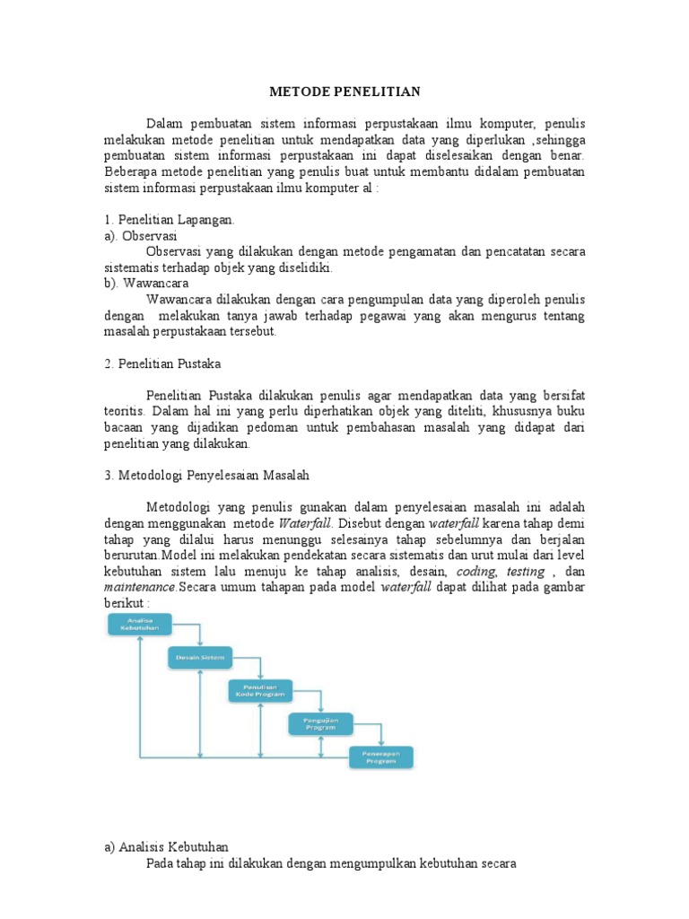 Metode Penelitian RPL | PDF