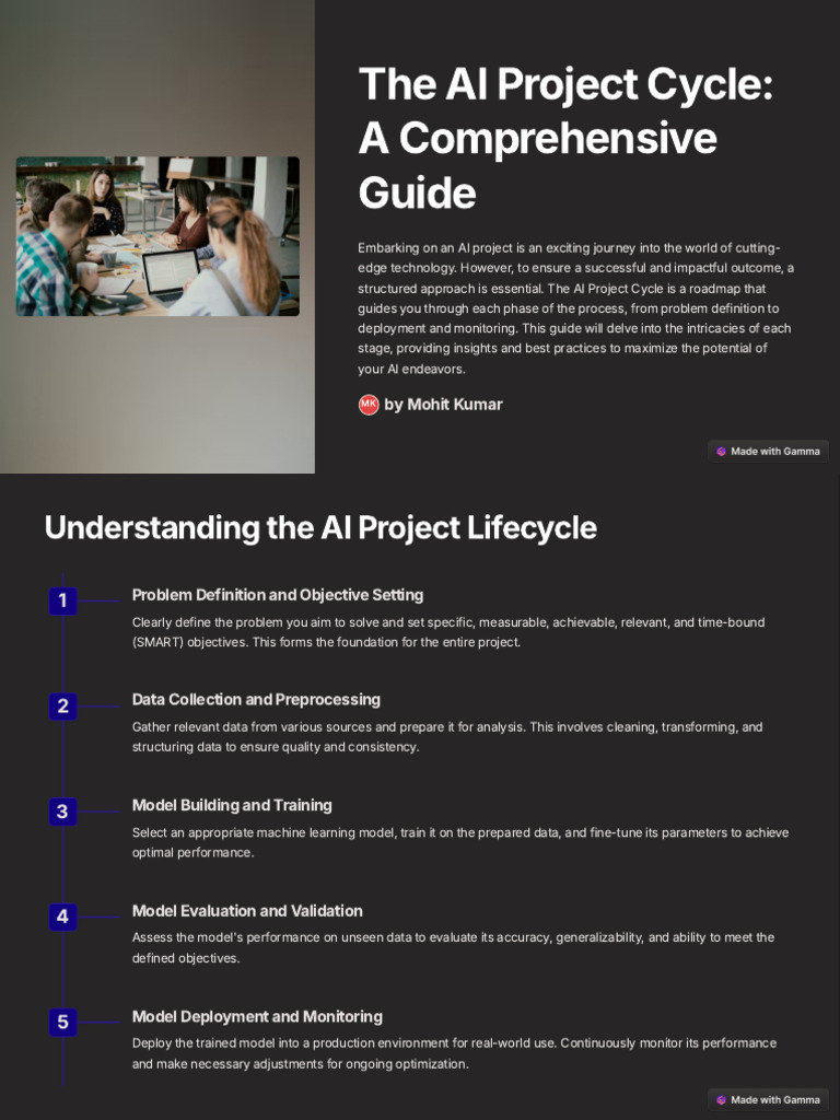 The AI Project Cycle a Comprehensive Guide | PDF | Artificial ...