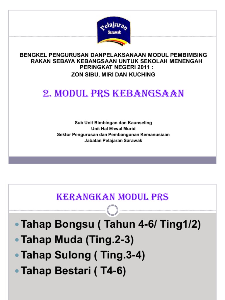 Modul PRS Kebangsaan | PDF