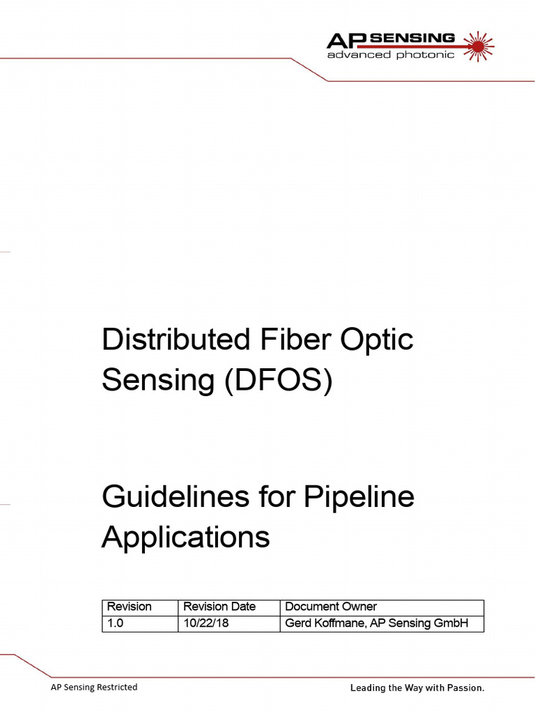 DAS Handbook For Pipeline Applications | PDF | Optical Fiber | Applied And Interdisciplinary Physics