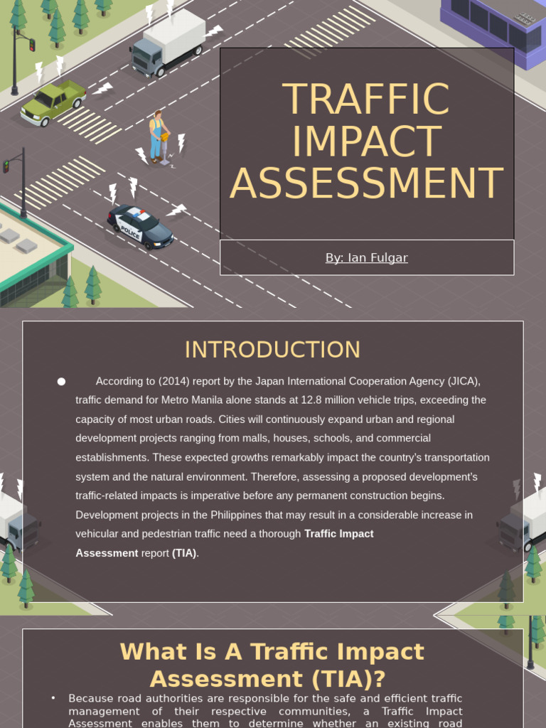 Traffic Impact Assessment | PDF | Traffic | Transport