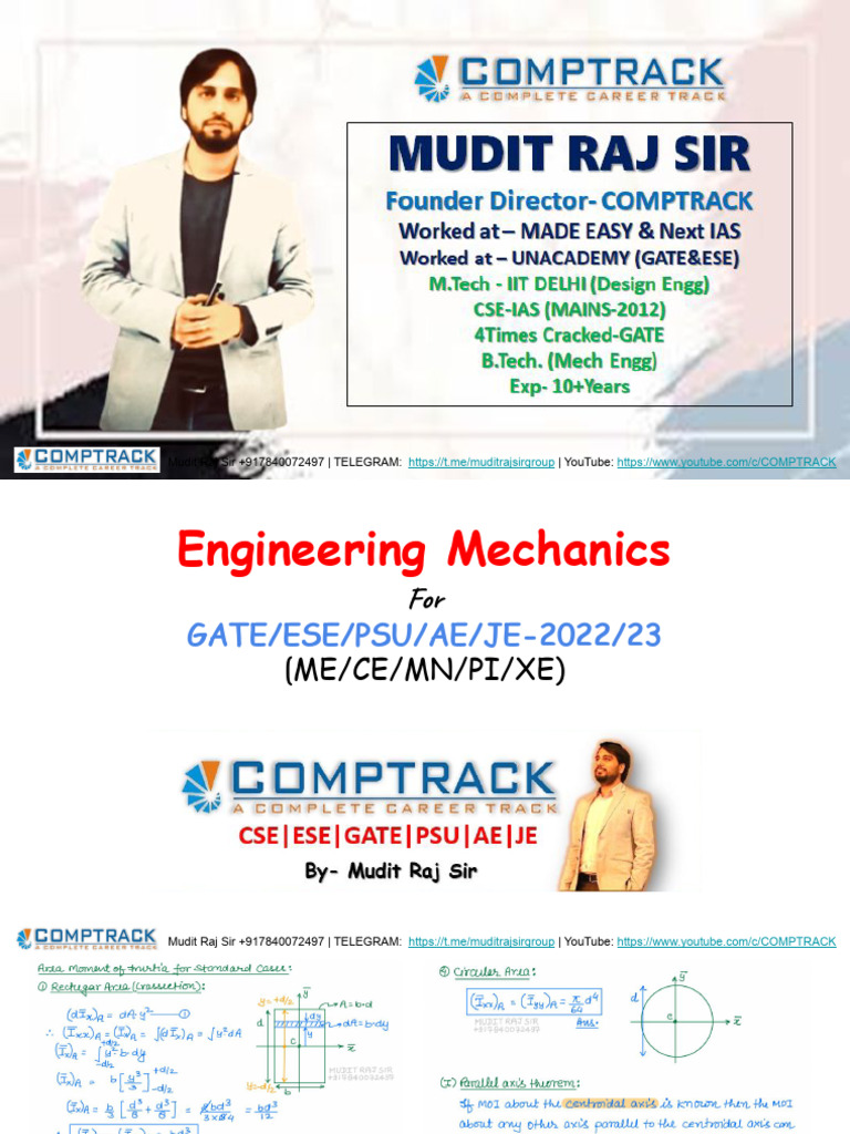 L15 EM COG COM Centroids - MOI by Mudit Raj Sir | PDF
