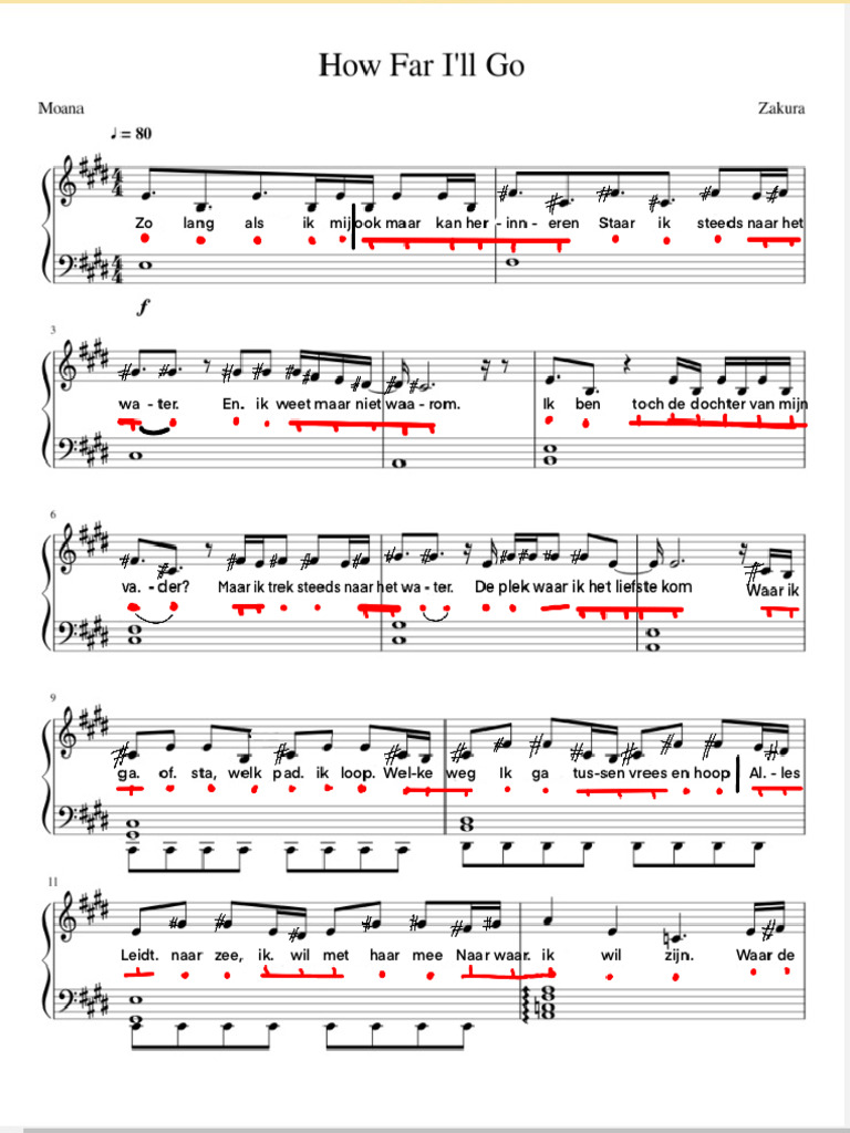 Ooit Zal Ik Gaan - Partituren Geannoteerd | PDF
