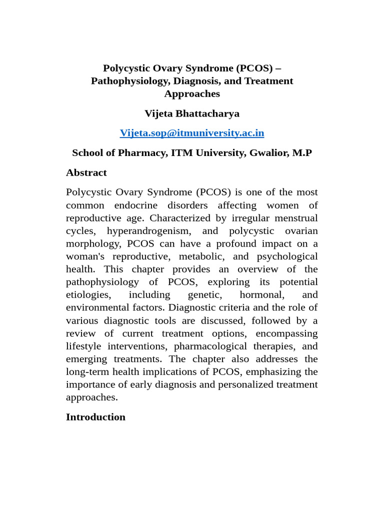 Book Chapter 5 | PDF | Polycystic Ovary Syndrome | Health Sciences