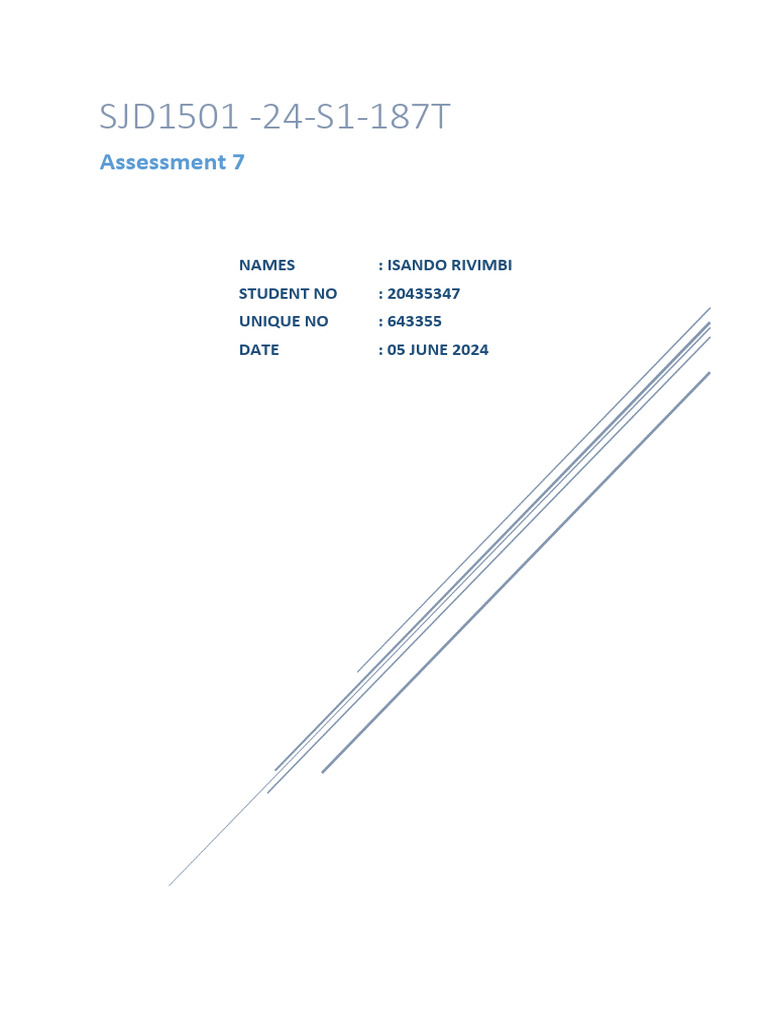 Sjd1501 Assessment 7 | PDF | Domestic Violence | Violence