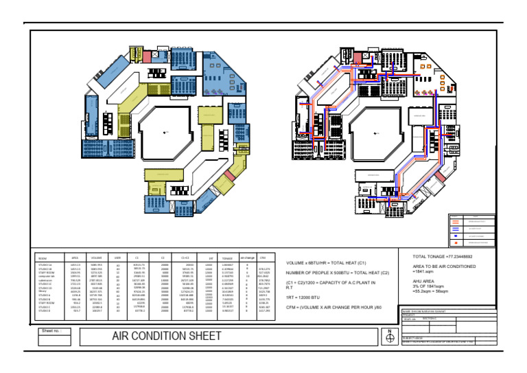 AC LAYOUT-2 Model | PDF | Building Technology | Engineering Thermodynamics