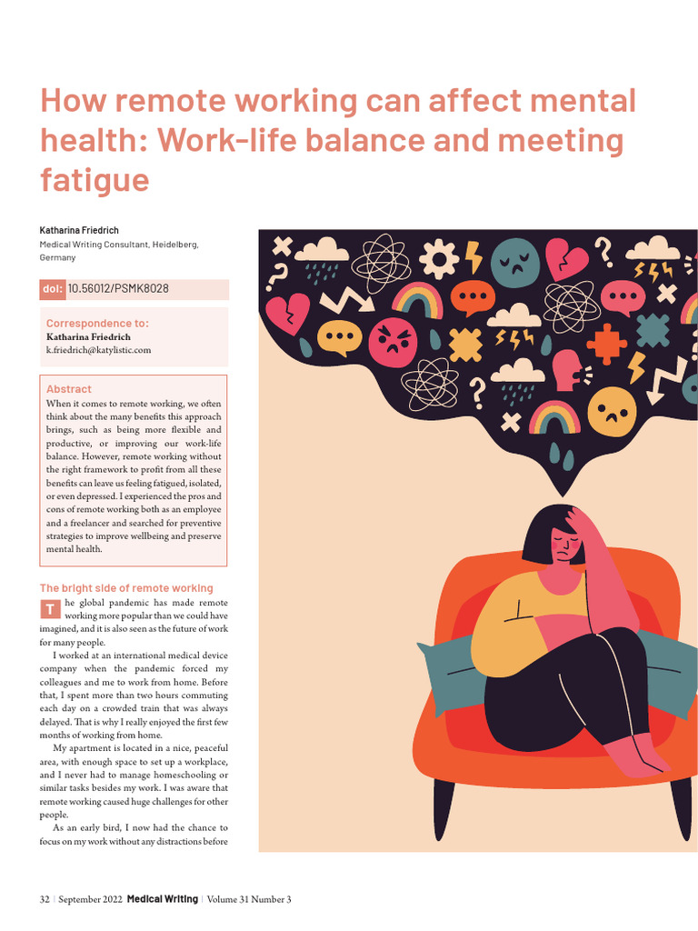 how-remote-working-can-affect-mental-health | PDF | Psychology