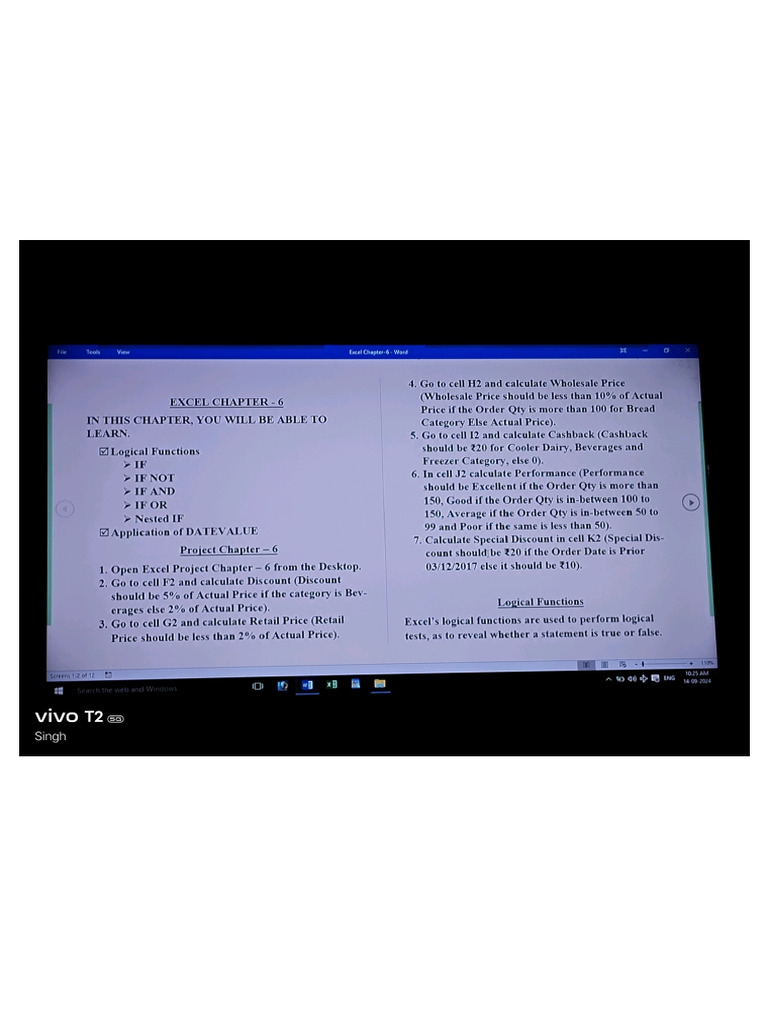Excel Chapter 6 | PDF Excel Chapter 6 | PDF